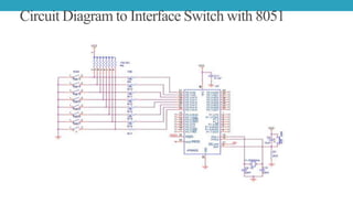 Switches and LEDs interface to the 8051 microcontroller | PPTX