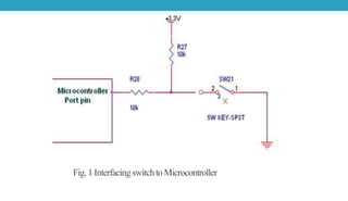 Switches and LEDs interface to the 8051 microcontroller | PPTX