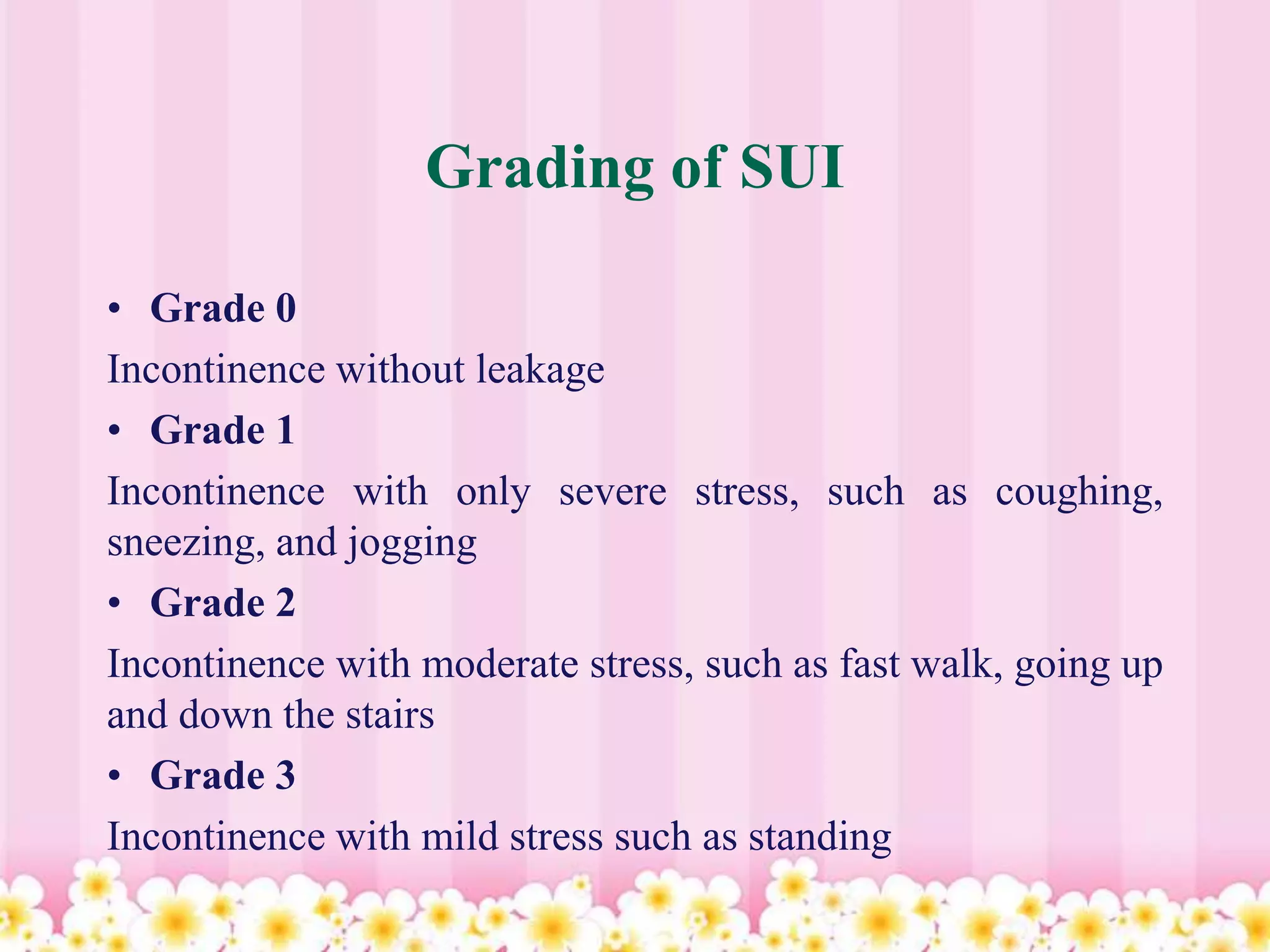 STRESS URINARY INCONTINENCE | PPTX