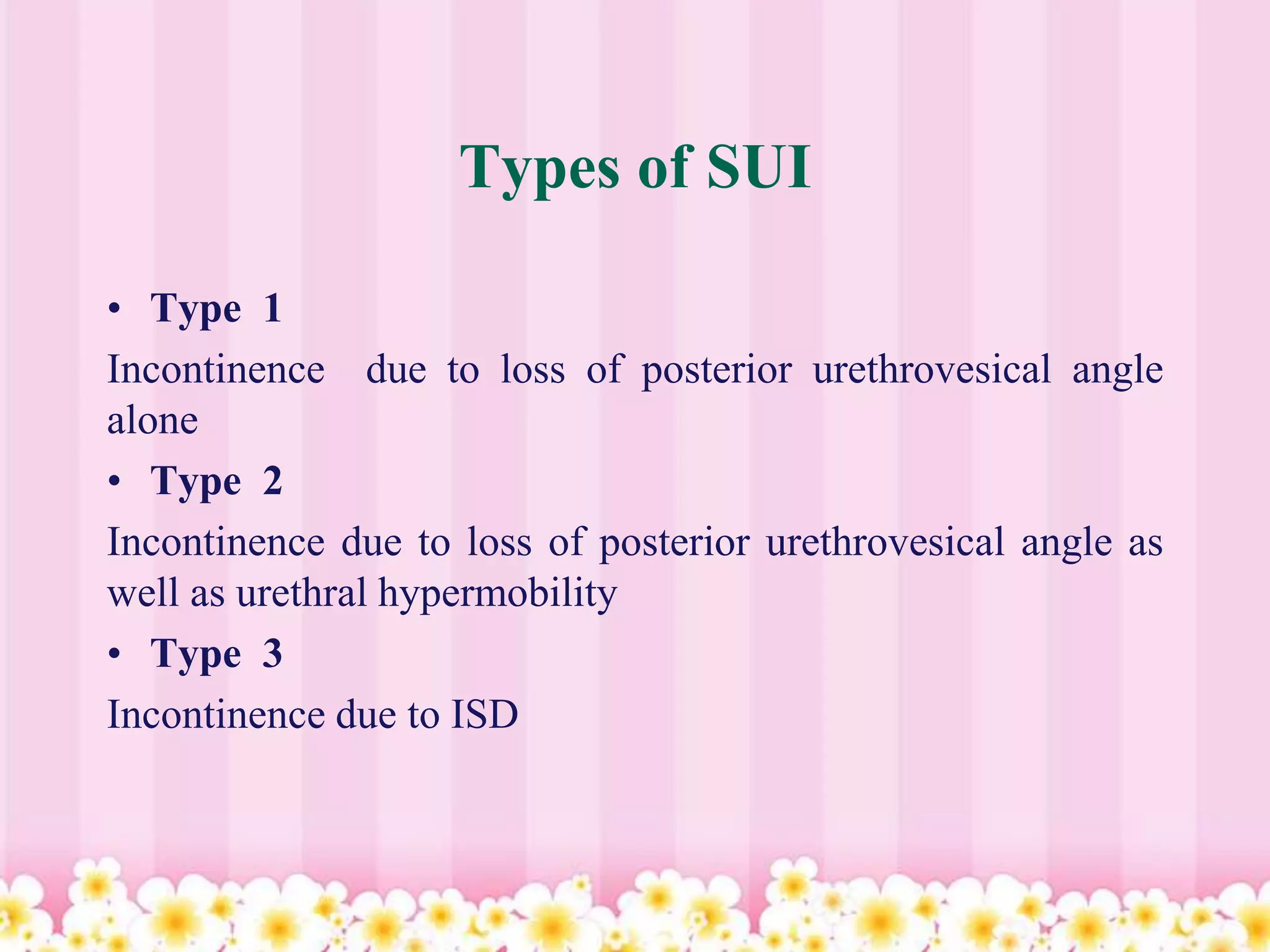STRESS URINARY INCONTINENCE | PPTX