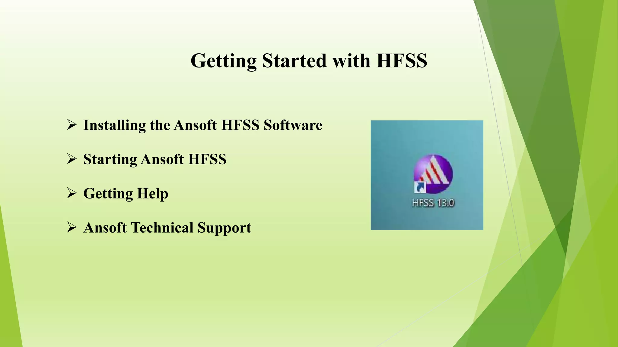 Coaxial feed microstrip patch antenna using HFSS | PPTX