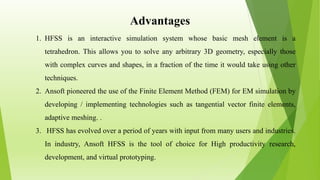 Coaxial feed microstrip patch antenna using HFSS | PPTX