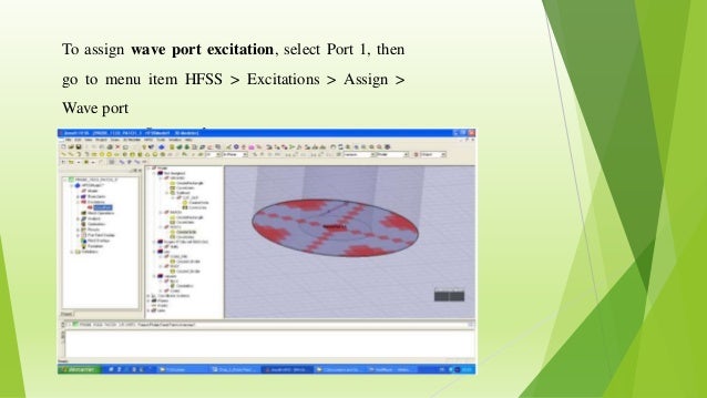Coaxial feed microstrip patch antenna using HFSS