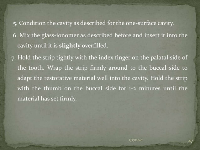 atraumatic restorative treatment | PPTX | Dental Health | Diseases and ...