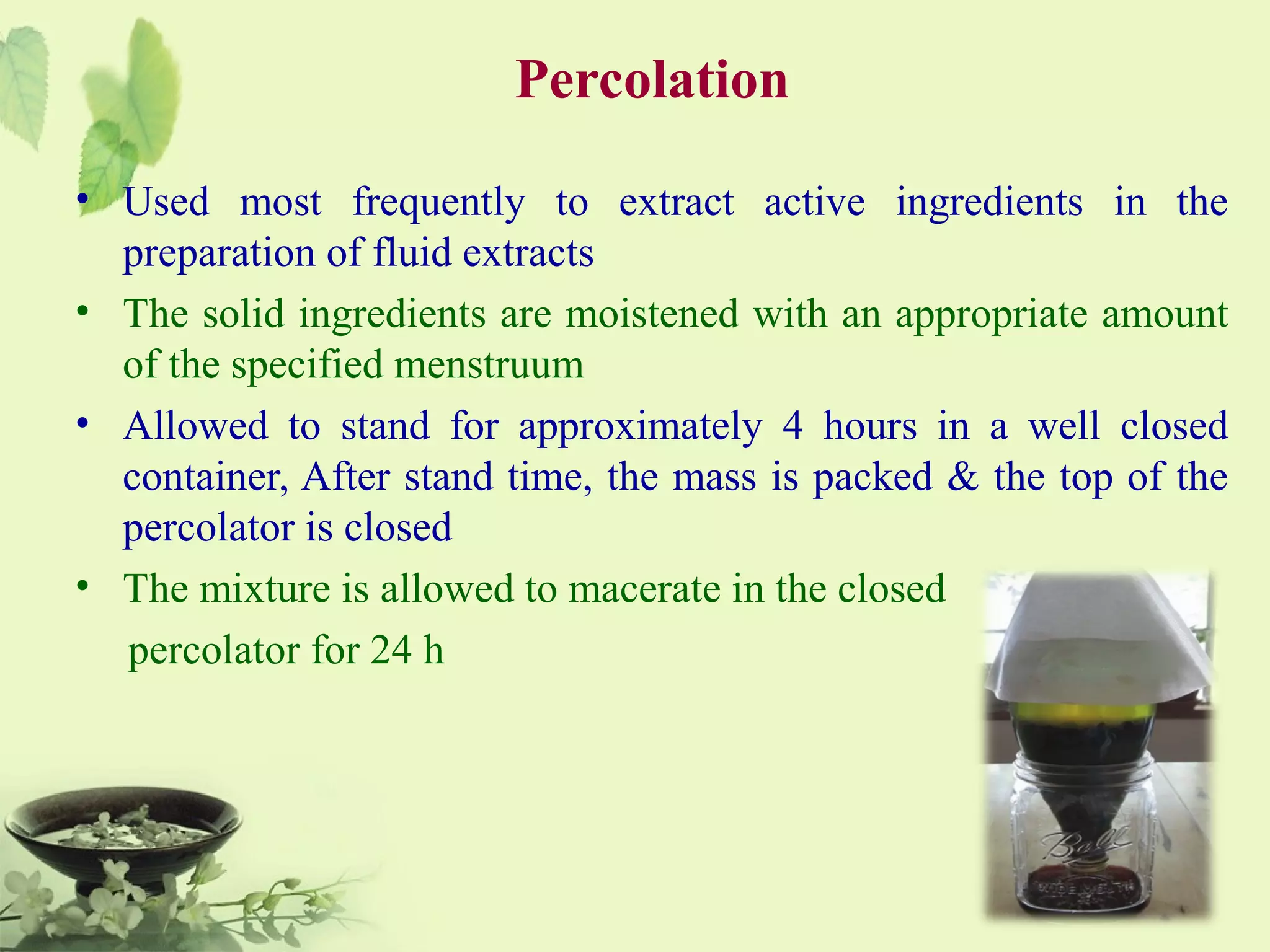 Extraction and phytochemical analysis of medicinal plants | PPT