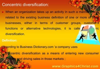 concentric or related diversification | PPTX