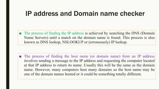 IP address and Domain name | PPT