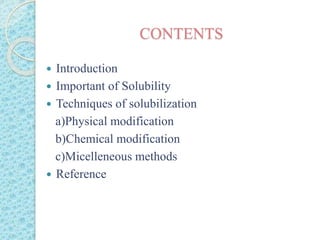 Solubility Enhancement techniques | PPTX