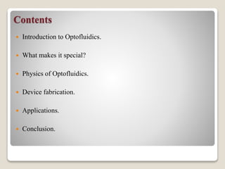 Optofluidic Devices | PPTX