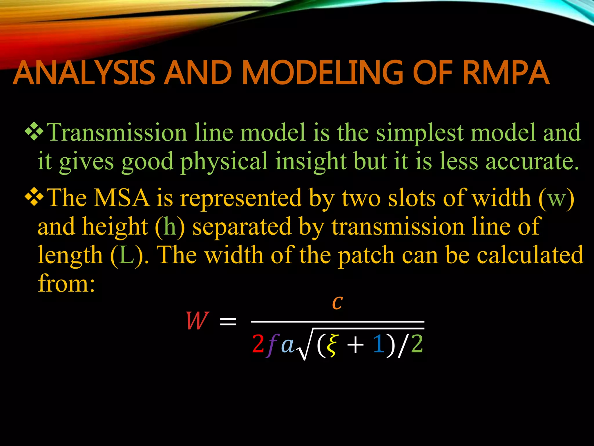 Seminar: DESIGN AND ENHANCEMENT OF BANDWIDTH MICROSTRIP ANTENNA USING ...