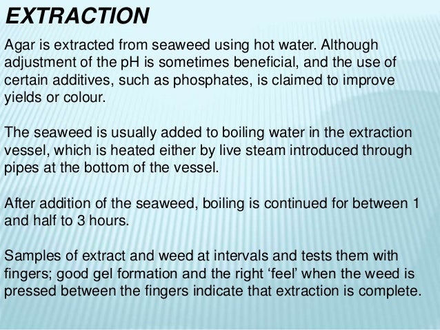 Extraction of agarose from seaweeds