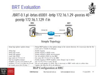 BGP Replay Tool (BRT) V0.1 | PPT