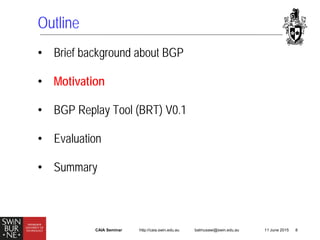 BGP Replay Tool (BRT) V0.1 | PPT