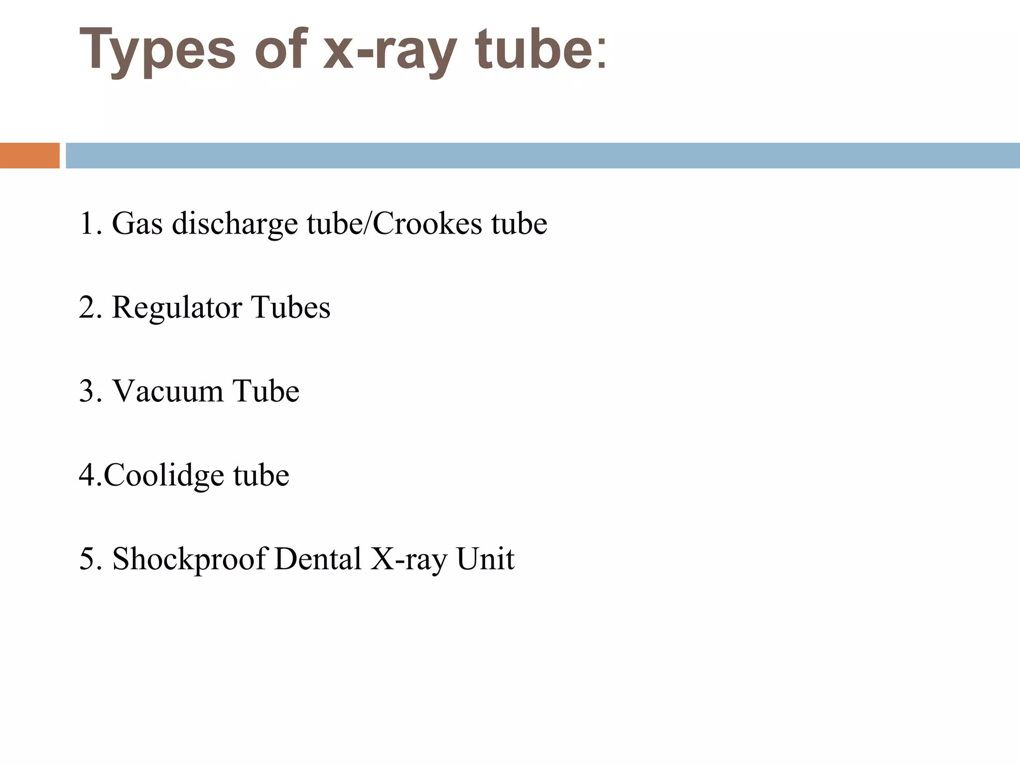 Modern x-ray tube | PPTX