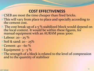 use of stabilized block in housing project | PPTX