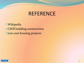 use of stabilized block in housing project | PPTX