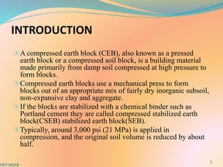 use of stabilized block in housing project | PPTX