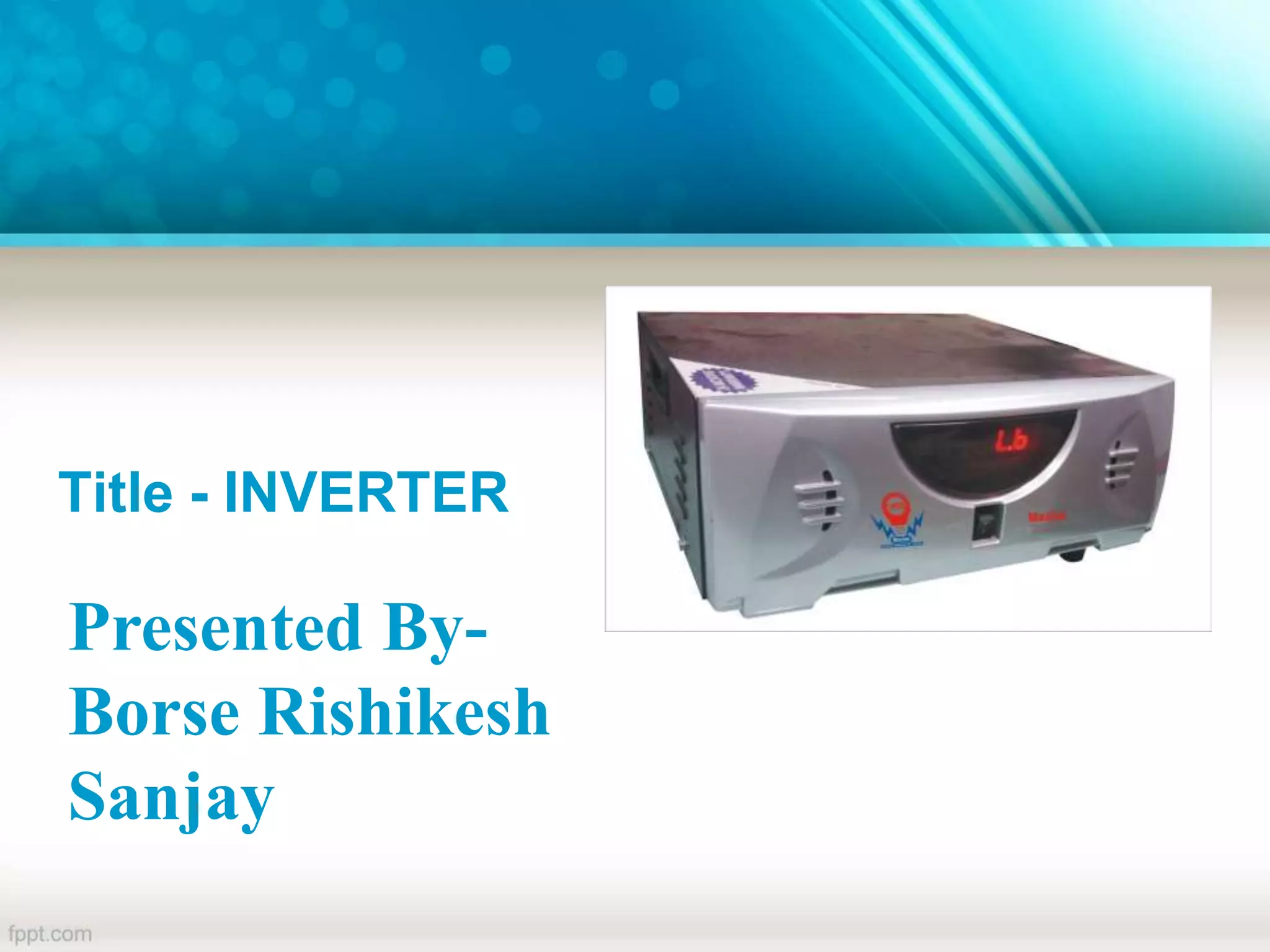 Inverter | PPTX