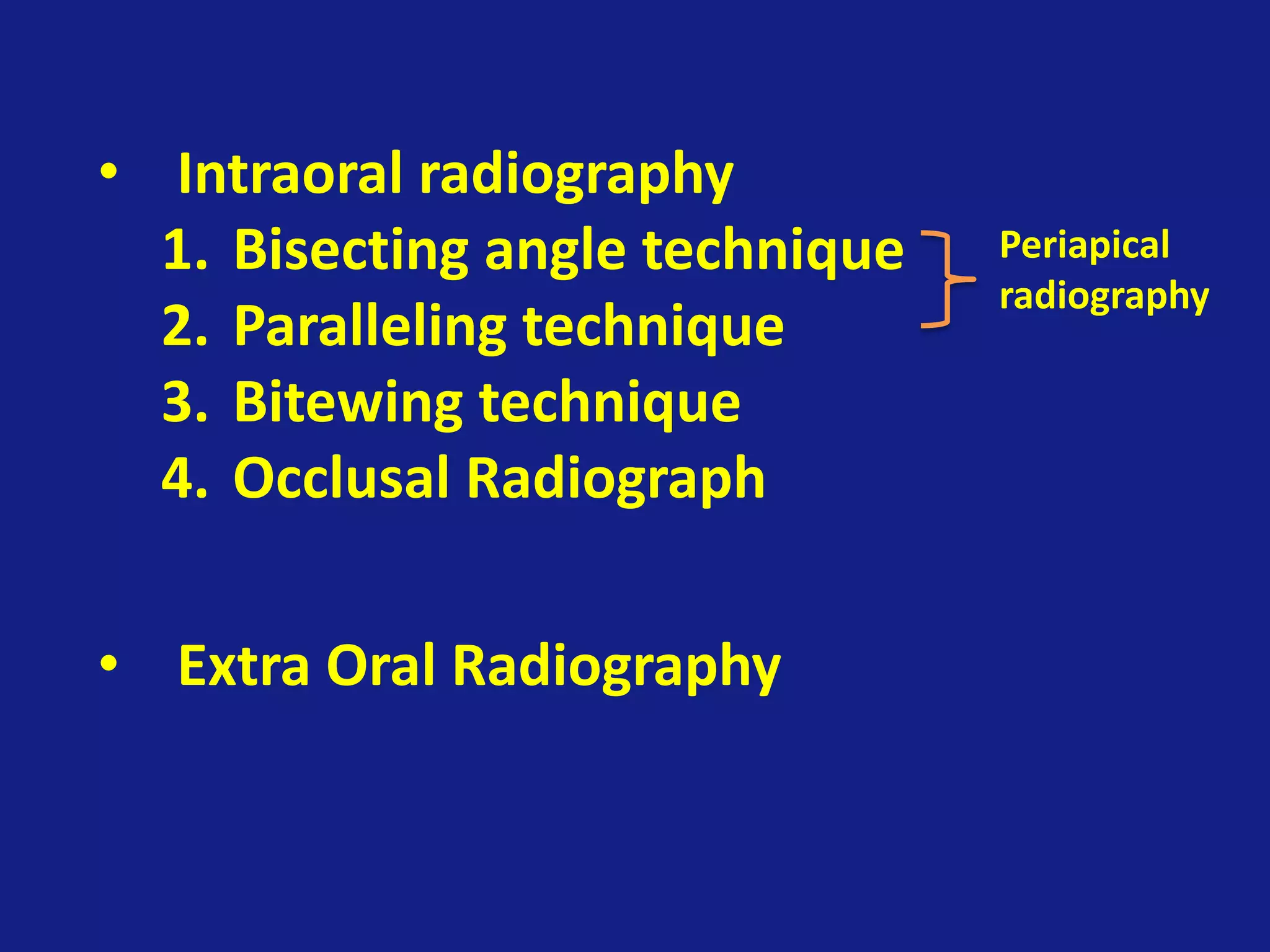 Bisecting angle technique | PPTX