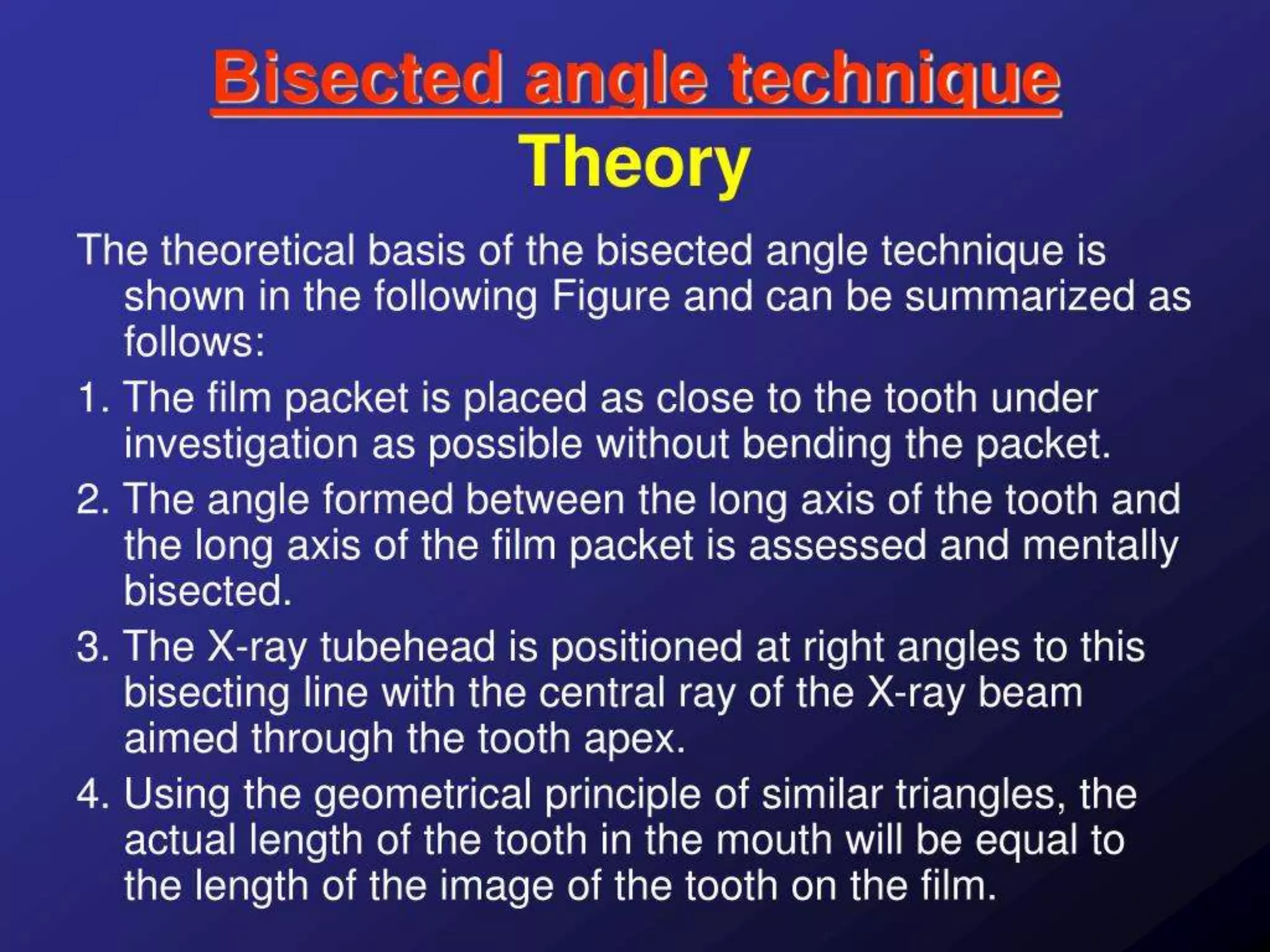 Bisecting angle technique | PPTX