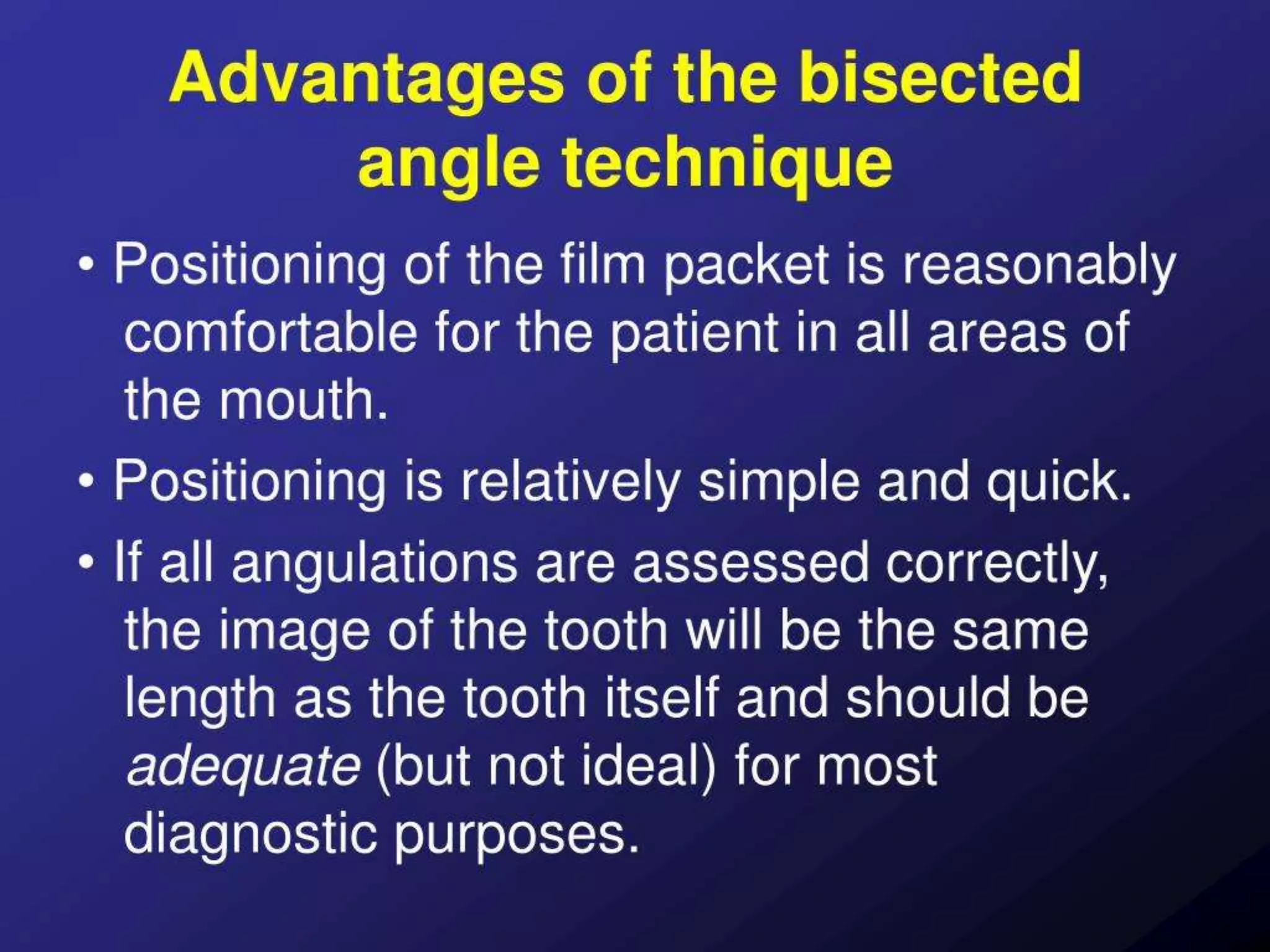 Bisecting angle technique | PPTX