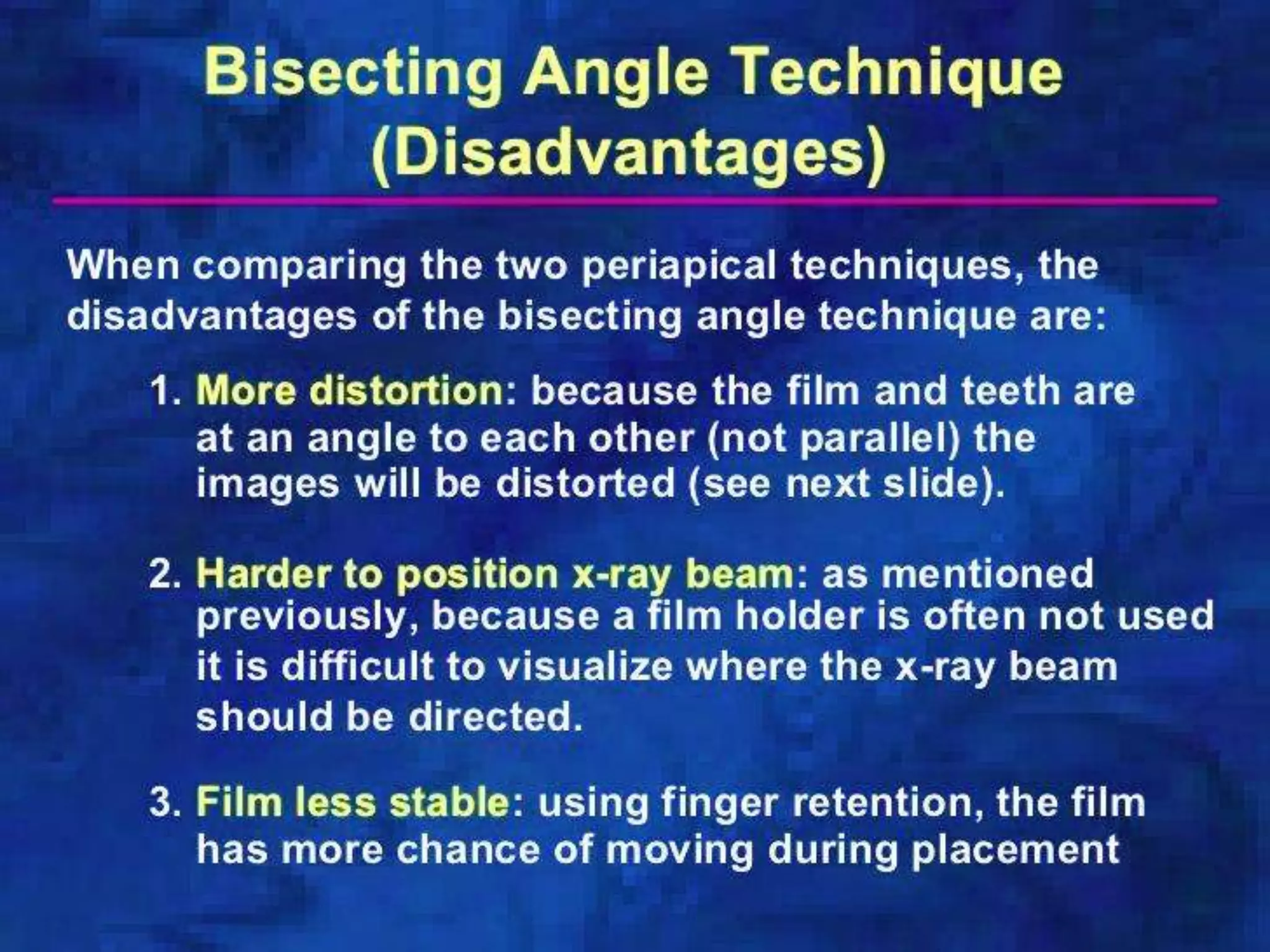 Bisecting angle technique | PPTX