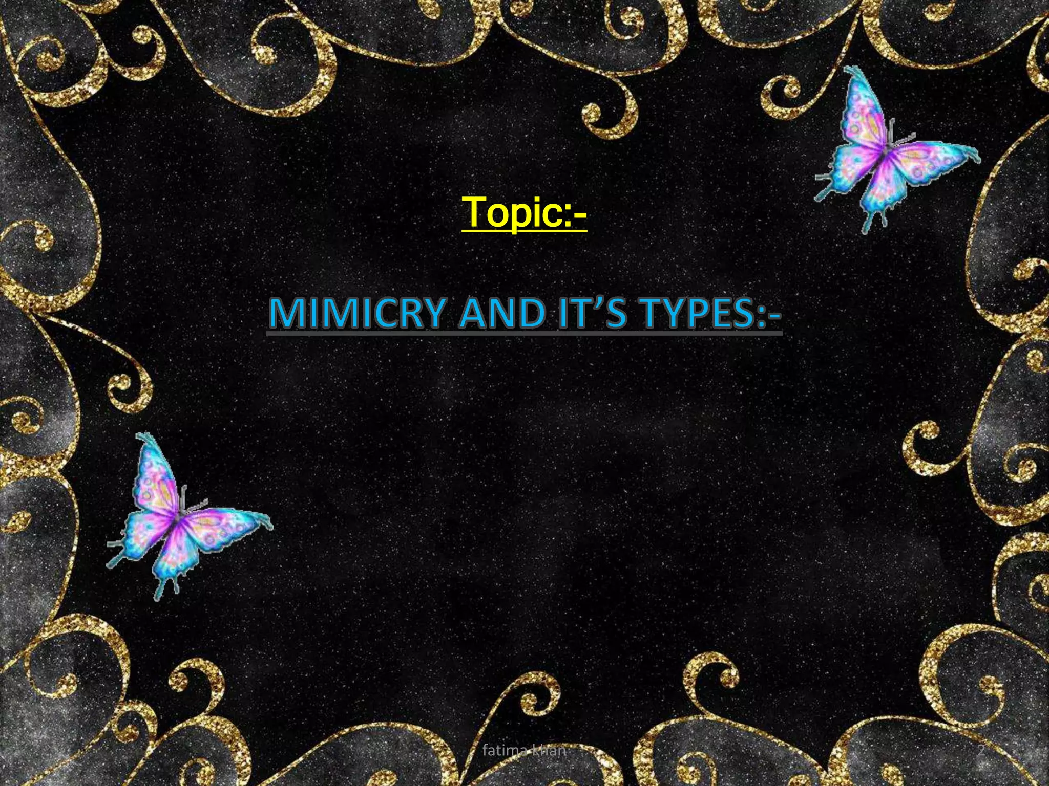 mimicry | PPTX