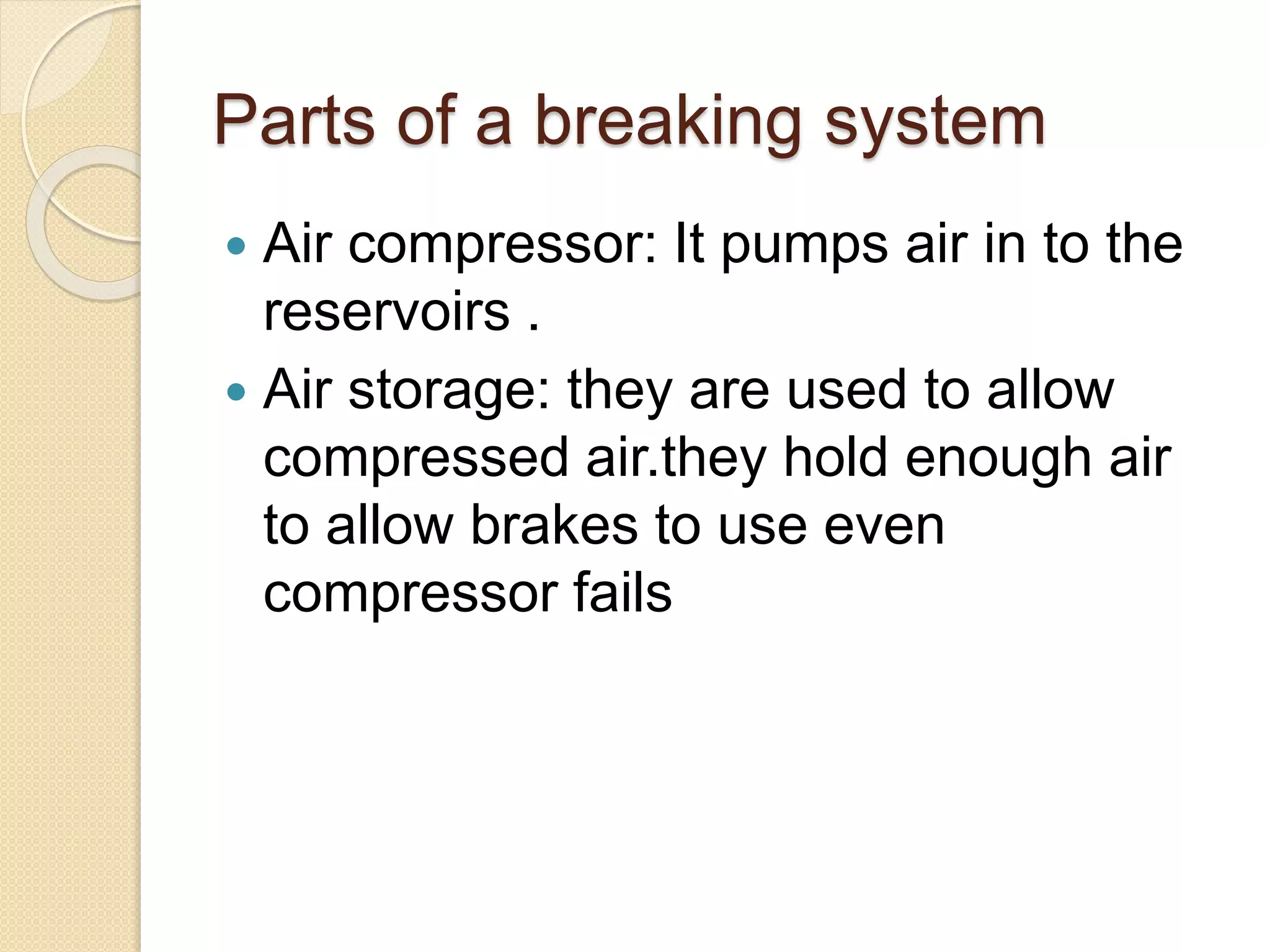 railway wagon breaking system | PPT