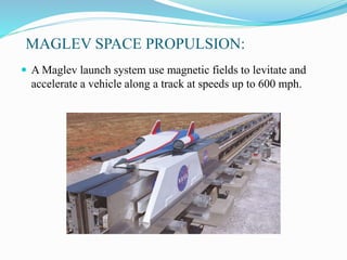 Seminar on Magnetic levitation and its applicaton | PPTX