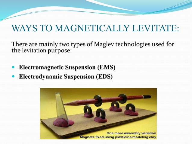 Seminar on Magnetic levitation and its applicaton | PPTX