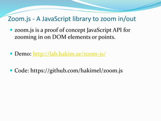 Handy JS Libraries | PPT