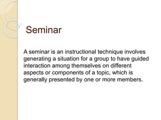 Seminar Presentation | PPT