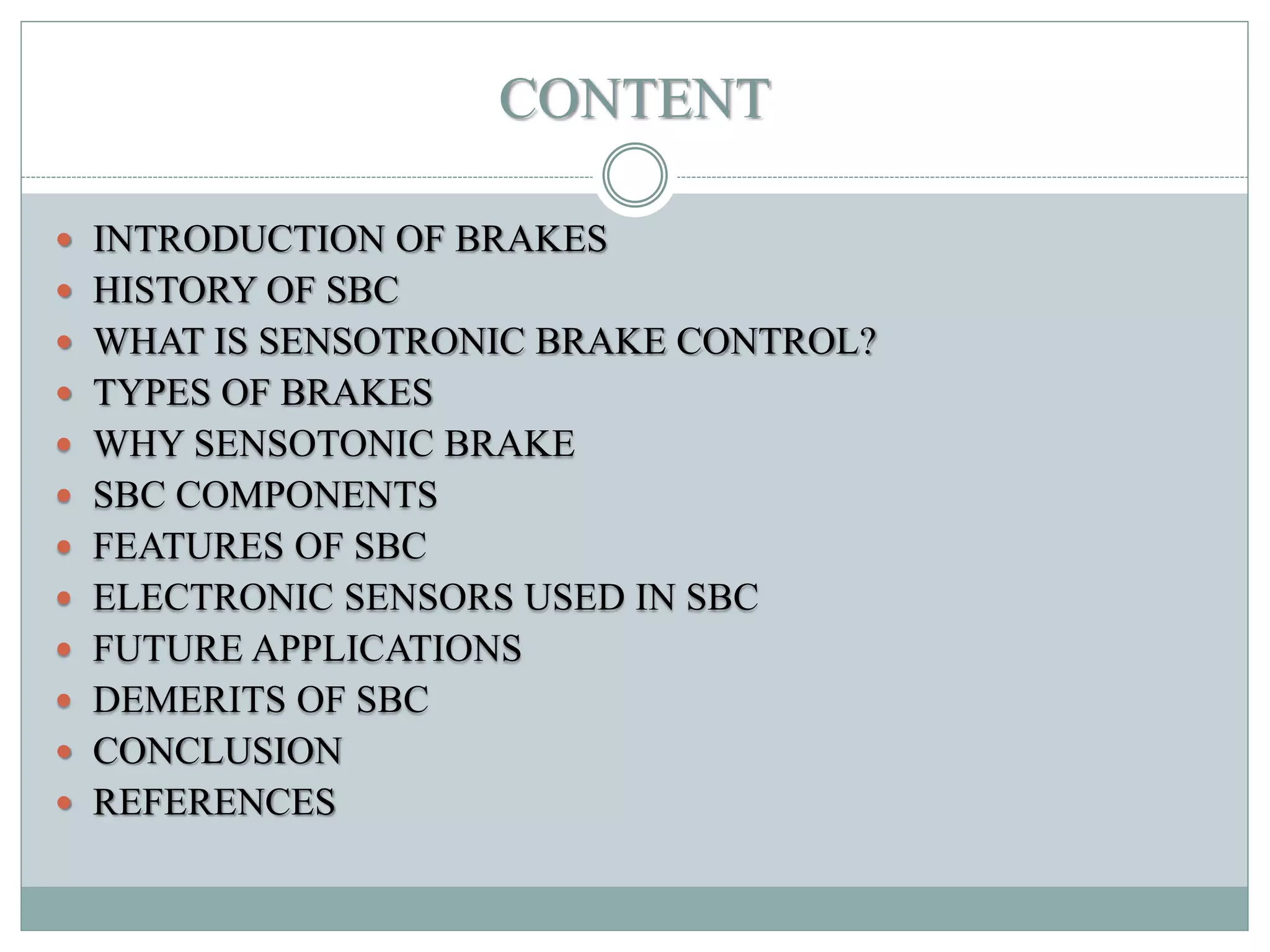 Sensotronic Brake Control | PPTX