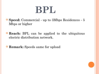 Broadband Over Power Lines (BPL) | PPT
