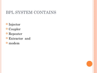 Broadband Over Power Lines (BPL) | PPT