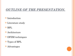 Broadband Over Power Lines (BPL) | PPT