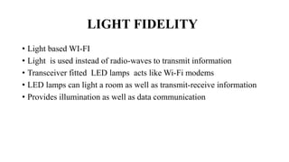 IoT Enabled by LiFi Technology | PPT