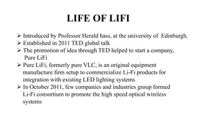 IoT Enabled by LiFi Technology | PPT