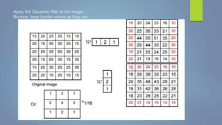 gaussian filter seminar ppt | PPTX