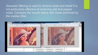 gaussian filter seminar ppt | PPTX