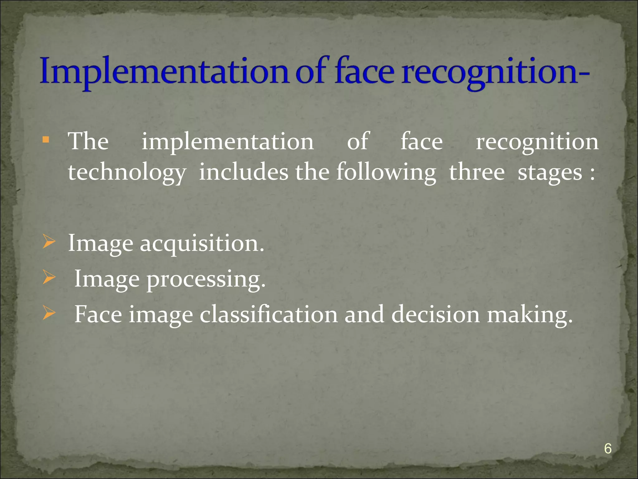 Automatic Attendance system using Facial Recognition | PPT