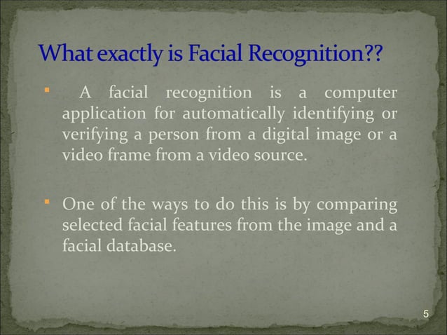 Automatic Attendance system using Facial Recognition | PPT