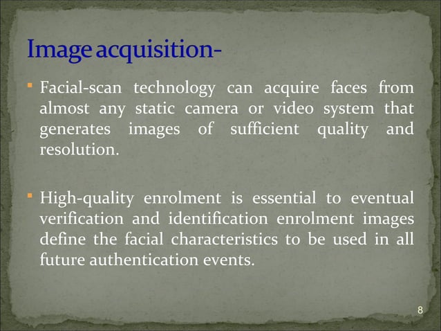 Automatic Attendance system using Facial Recognition | PPT