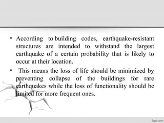 Principles of Earthquake resistant design of Structures | PPT