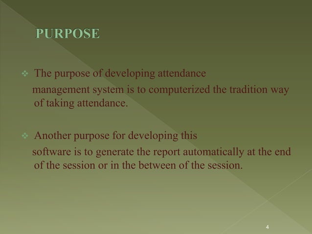 Attendance management system | PPTX