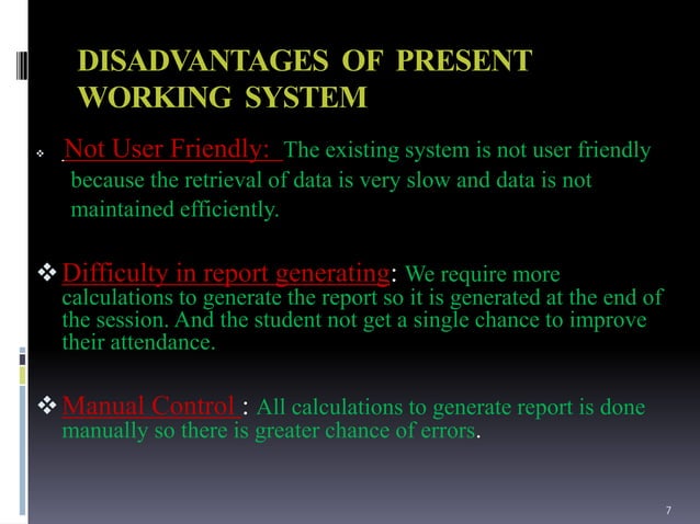 Attendance management system | PPTX