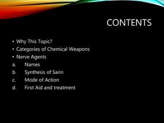 Chemical weapons | PPTX