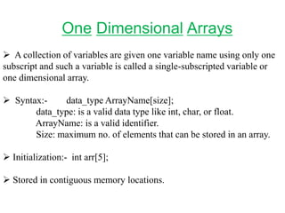 arrays and pointers | PPT
