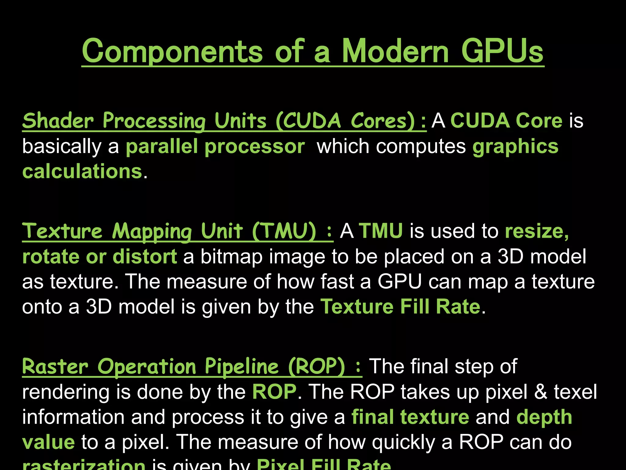 Nvidia (History, GPU Architecture and New Pascal Architecture) | PPTX
