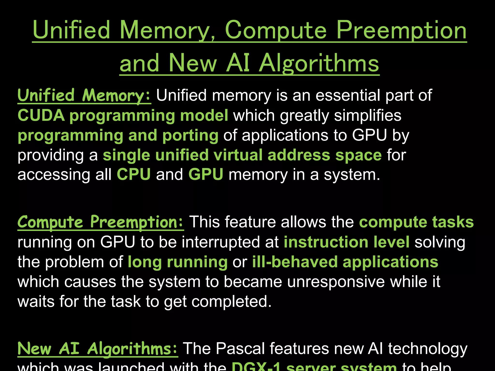Nvidia (History, GPU Architecture and New Pascal Architecture) | PPTX